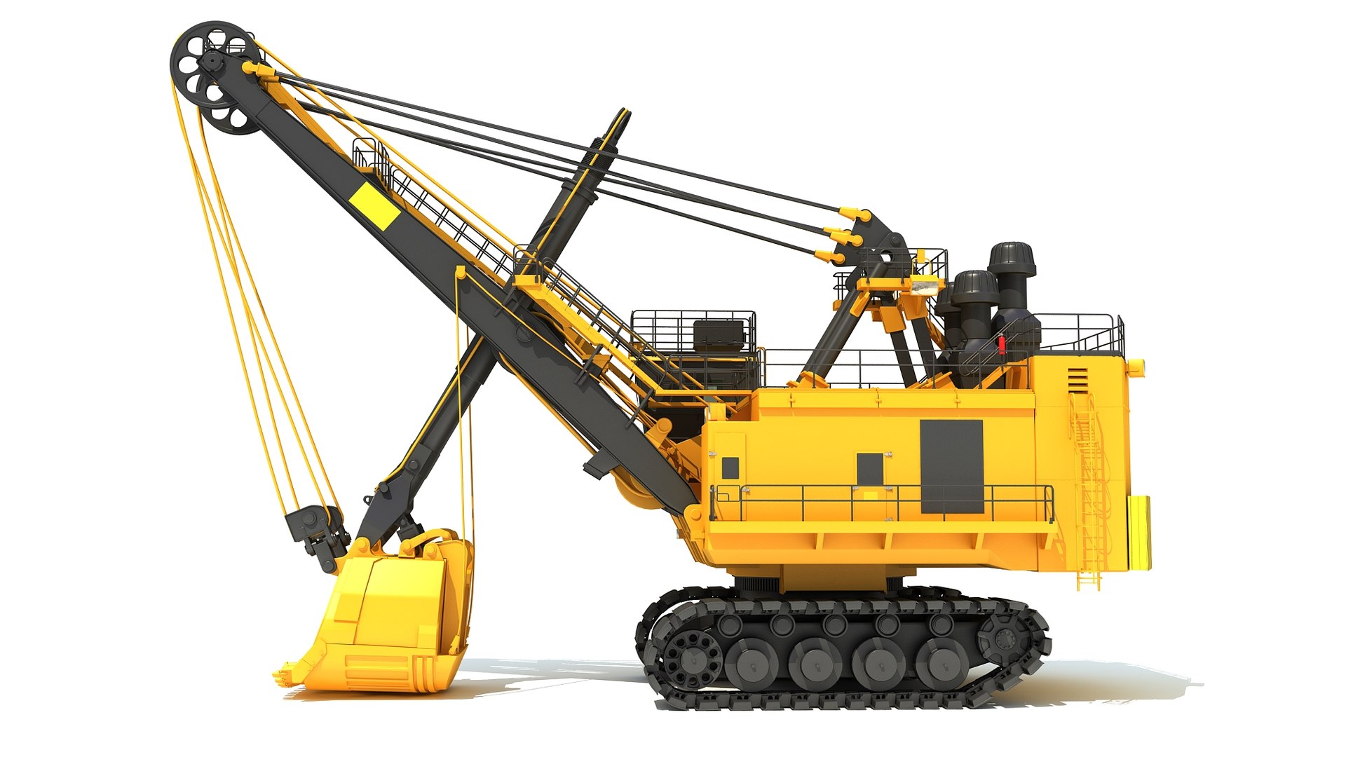 Mining Rope Shovel Model - TurboSquid 1519816