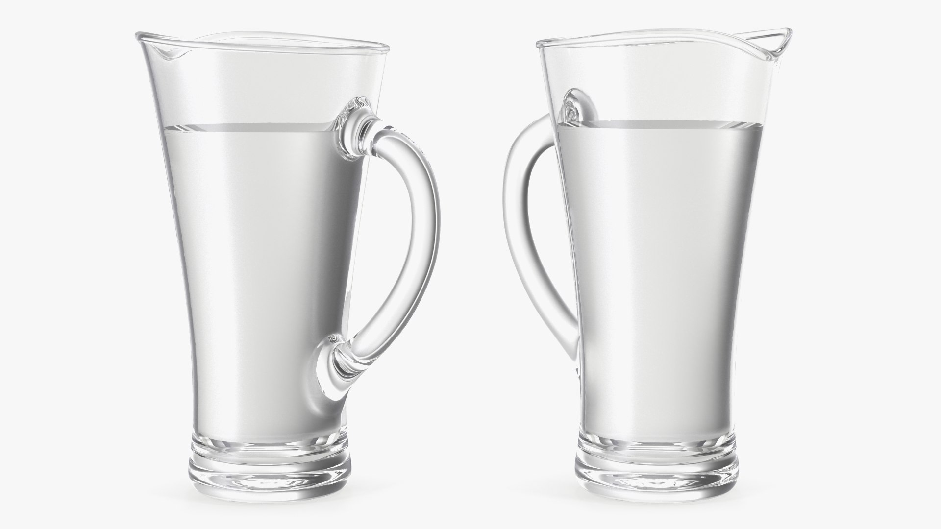 Glass Pouring Jug With Handle Full Model - TurboSquid 1905515
