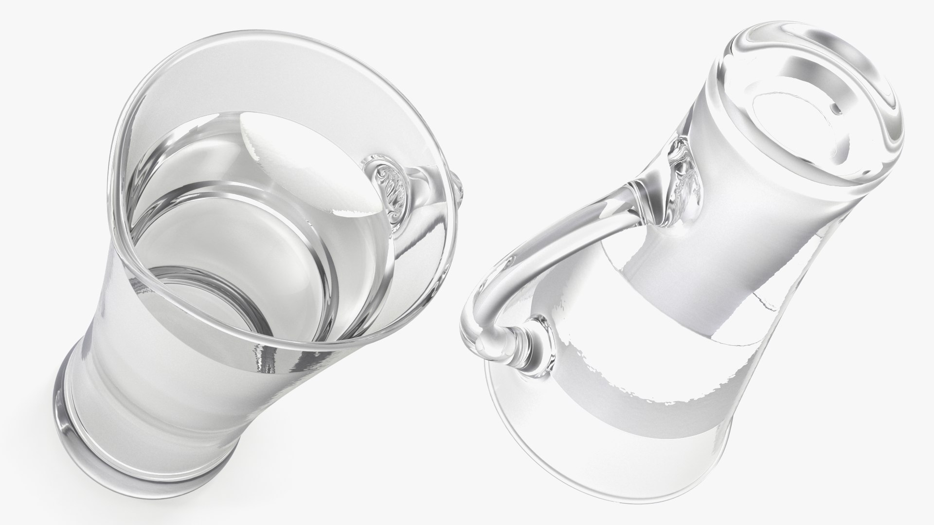 Glass Pouring Jug With Handle Full Model - TurboSquid 1905515