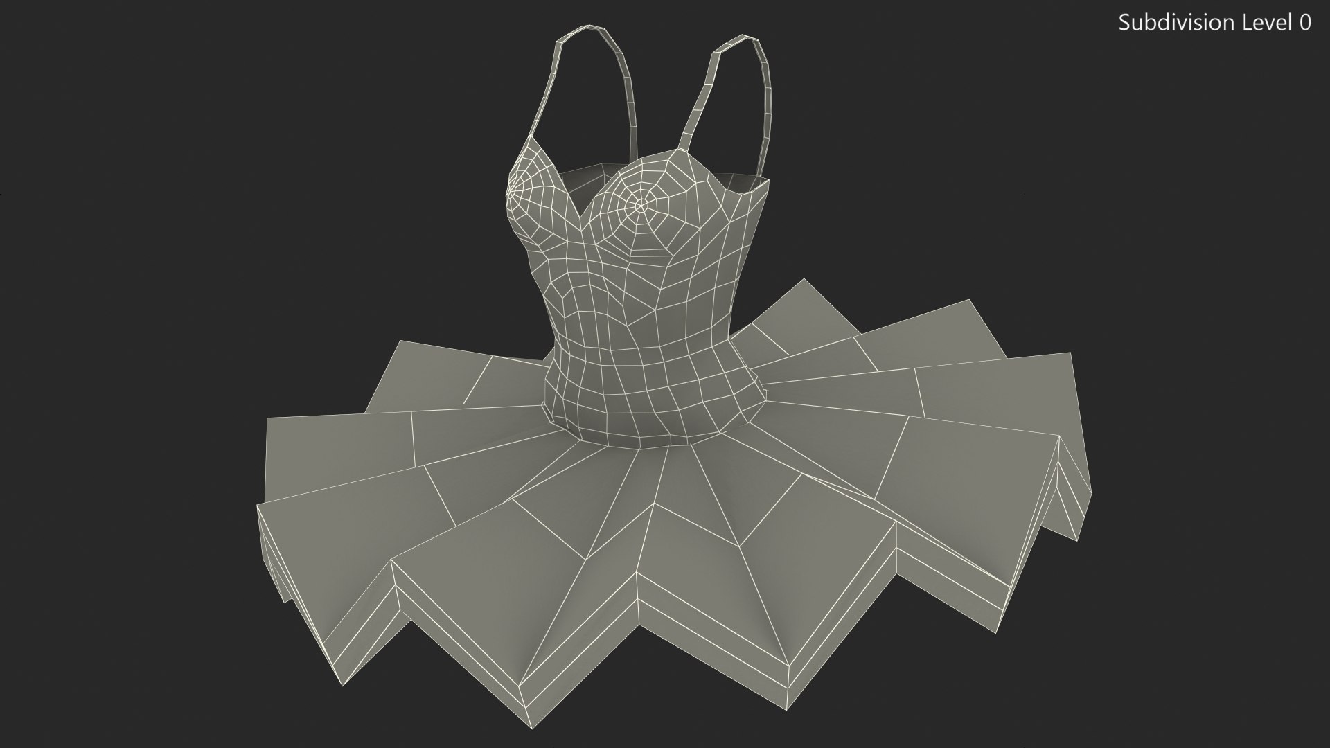 Black swan ballet tutu 3D model - TurboSquid 1658203