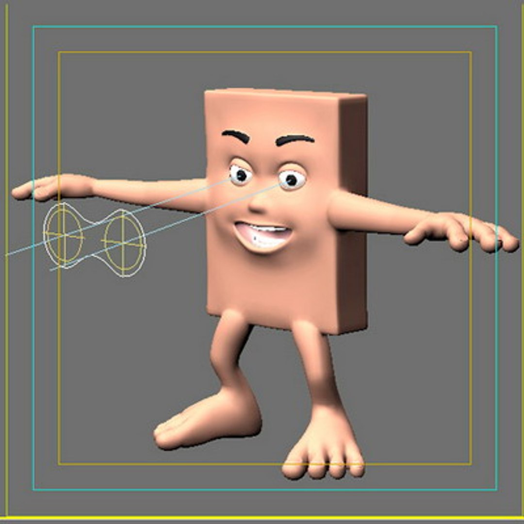 Boxman Character 3d Max