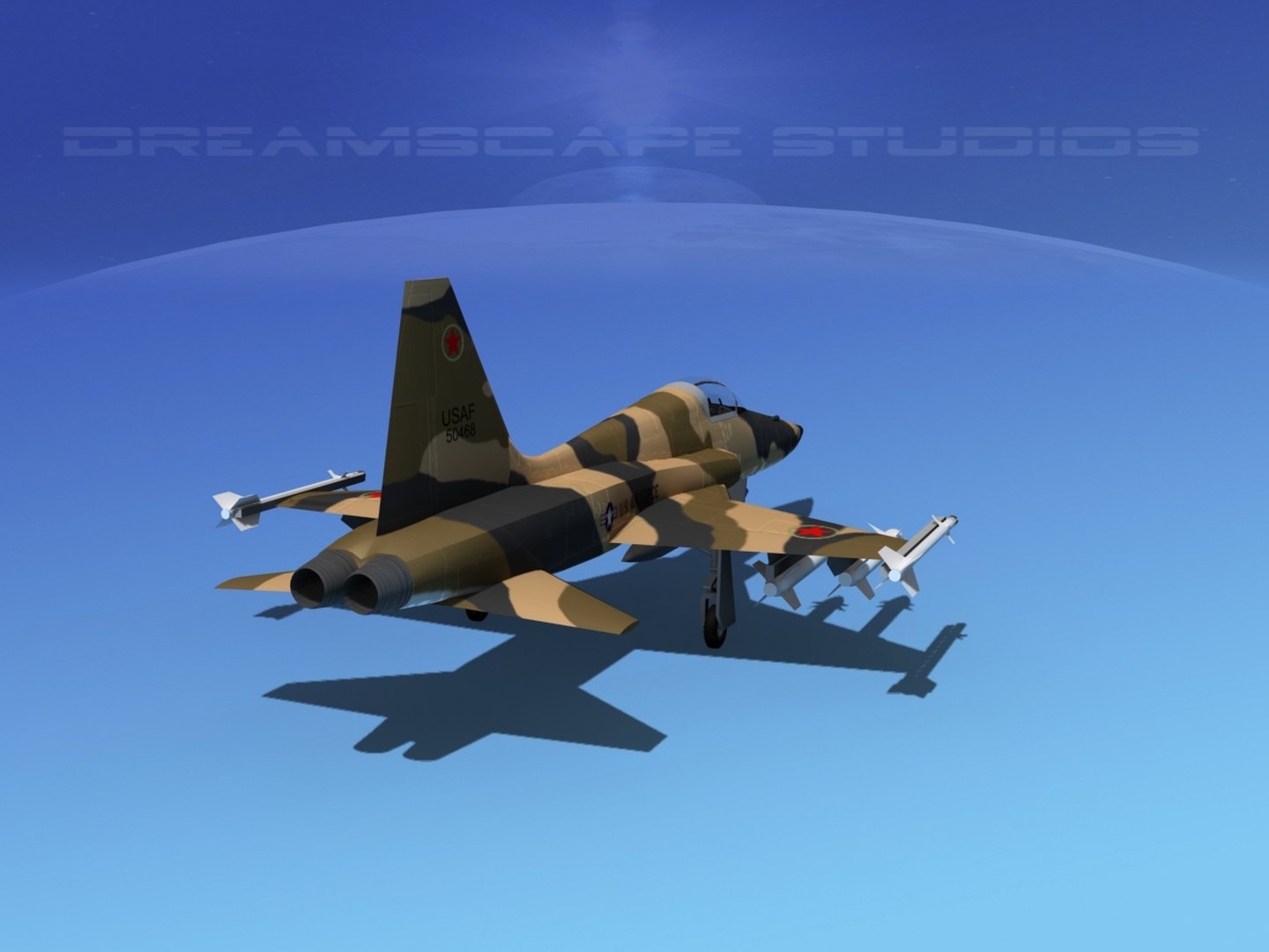3d Model F-5 Fighter Northrop