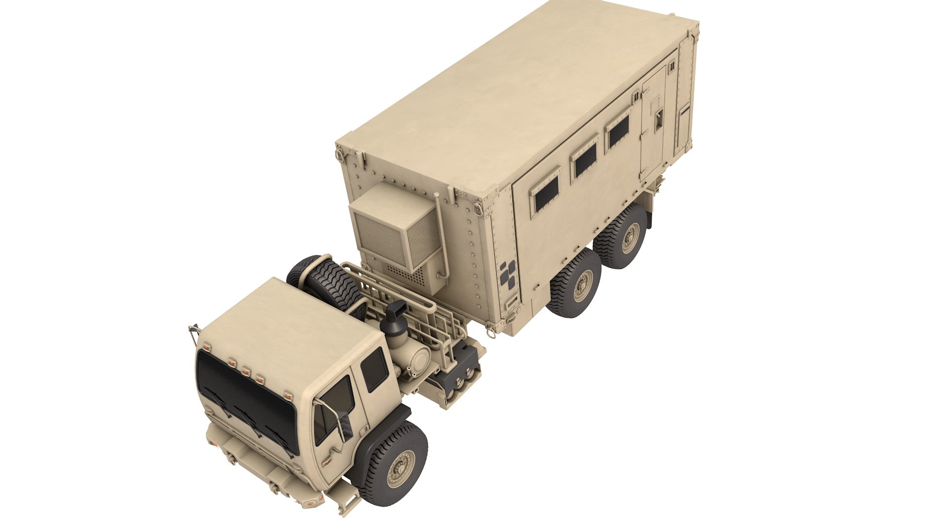 3D M1087 Expansible Van Truck - TurboSquid 2309252