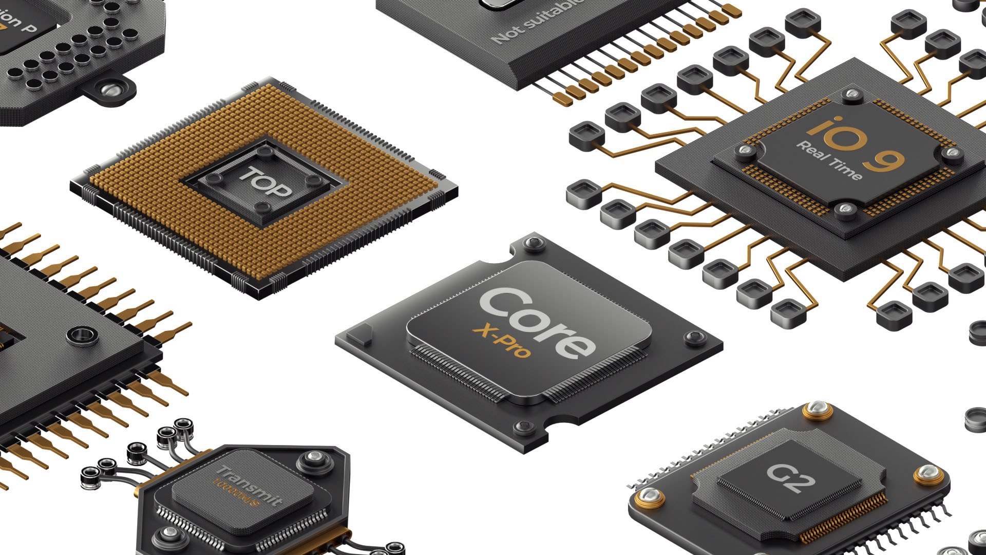 3D Model Circuit Digital Chip Kit Combination Vision Chip - TurboSquid ...