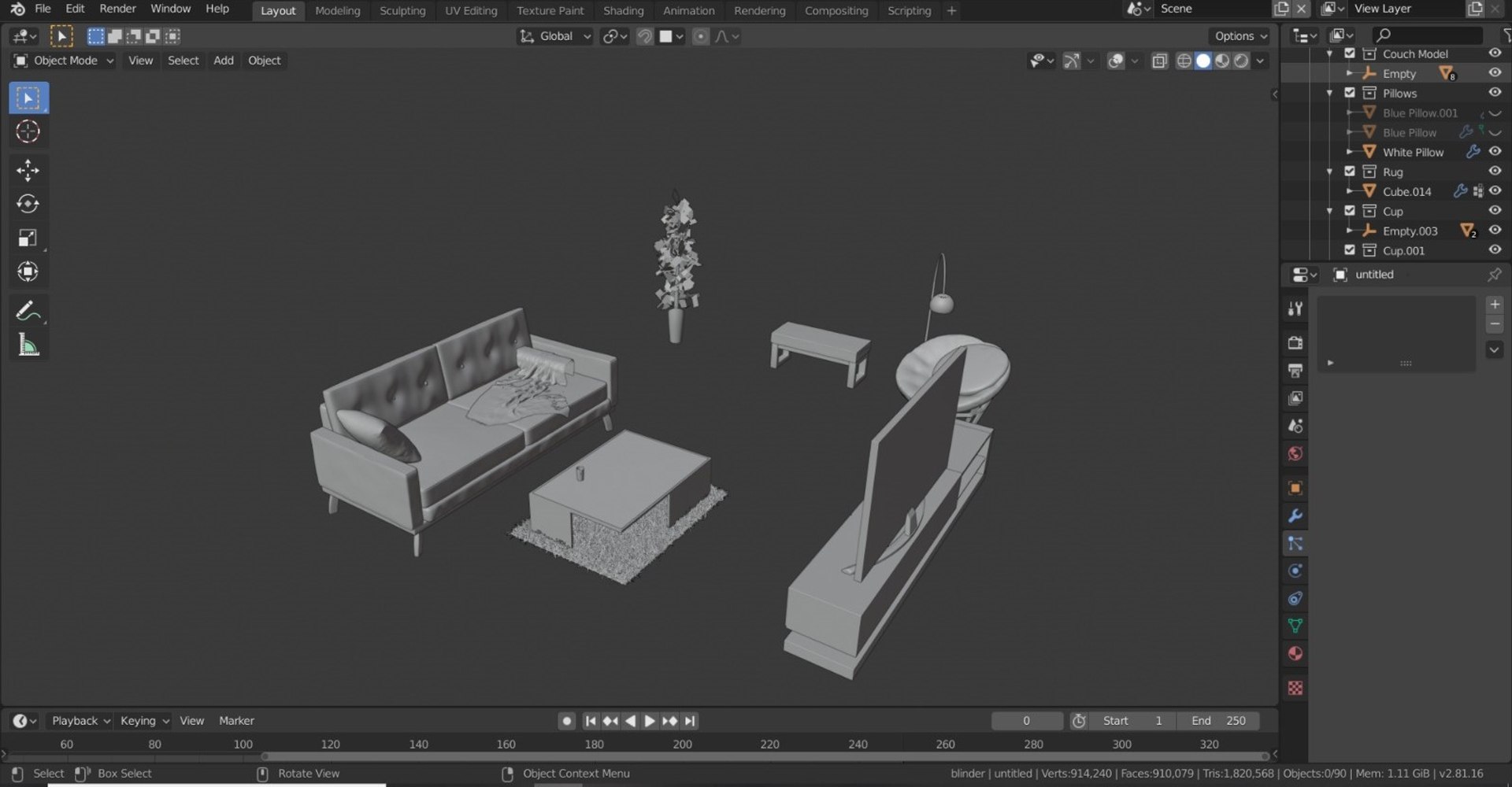 3D Model Interior - TurboSquid 1518970