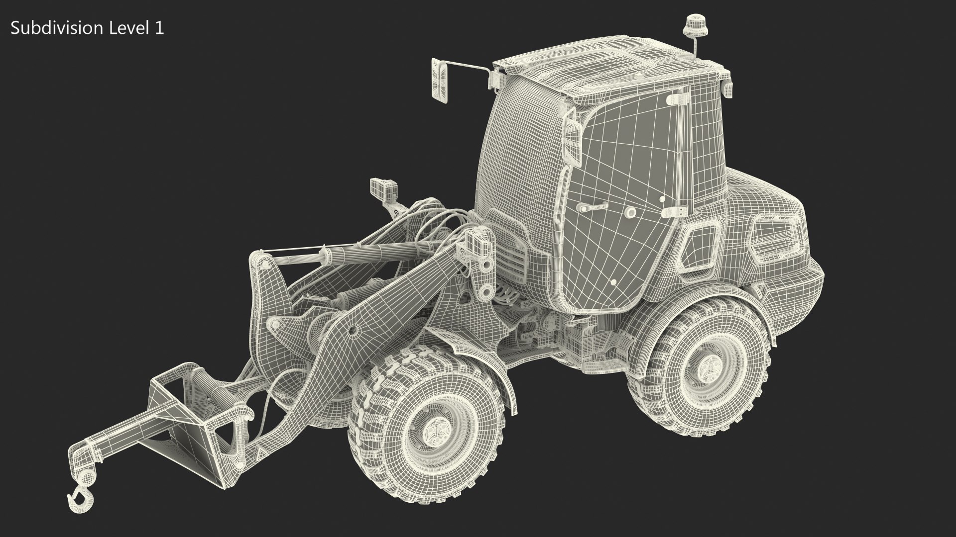 Electric Loader With Material Handling Arm 3D Model - TurboSquid 1938462