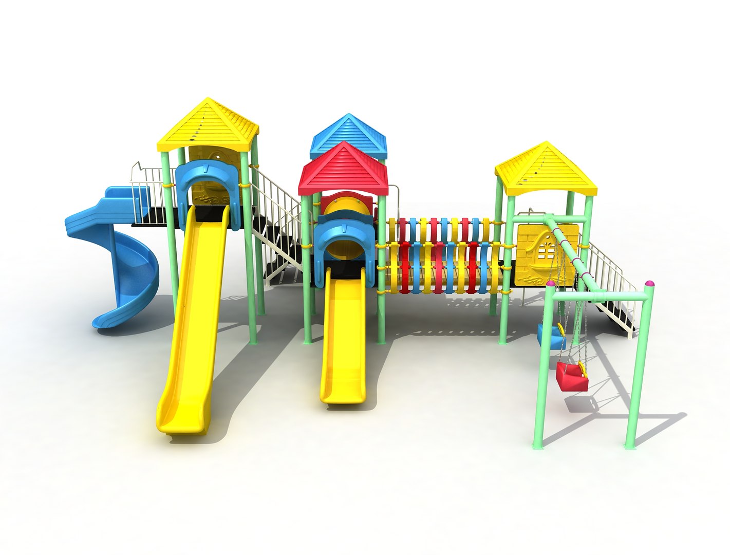 3D model metal playground slide - TurboSquid 1576118