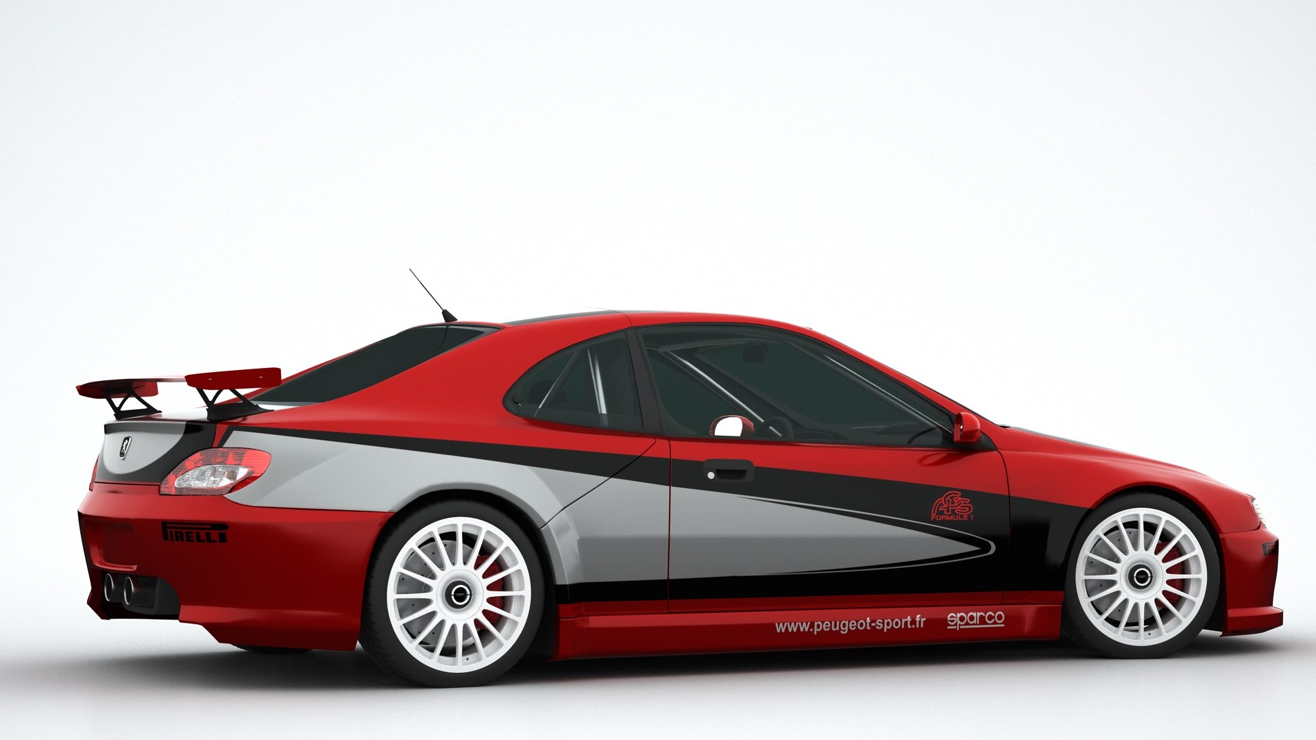 3D Peugeot 406 Coupe Silhouette - TurboSquid 2257827