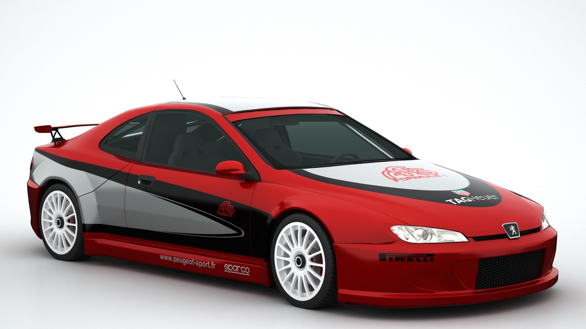 3D Peugeot 406 Coupe Silhouette - TurboSquid 2257827