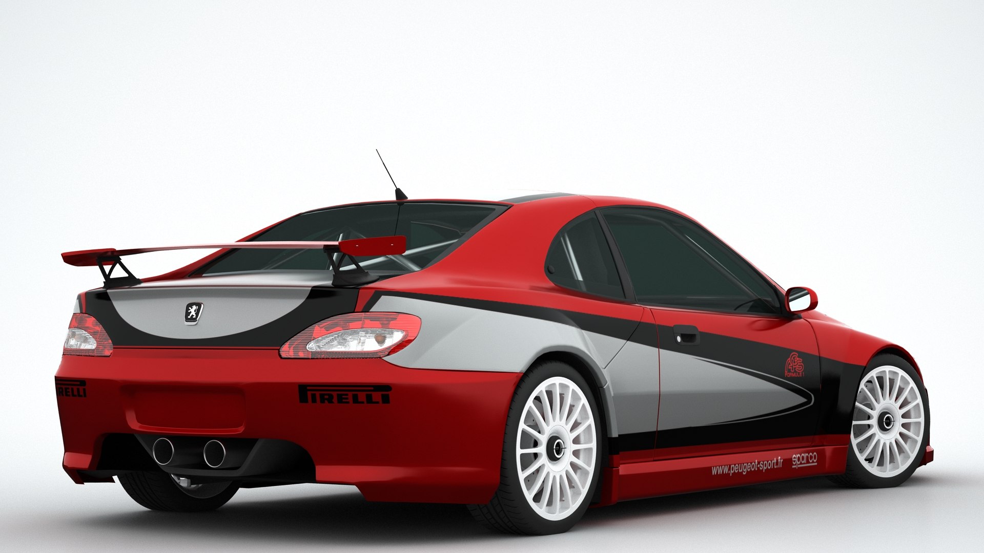 3D Peugeot 406 Coupe Silhouette - TurboSquid 2257827