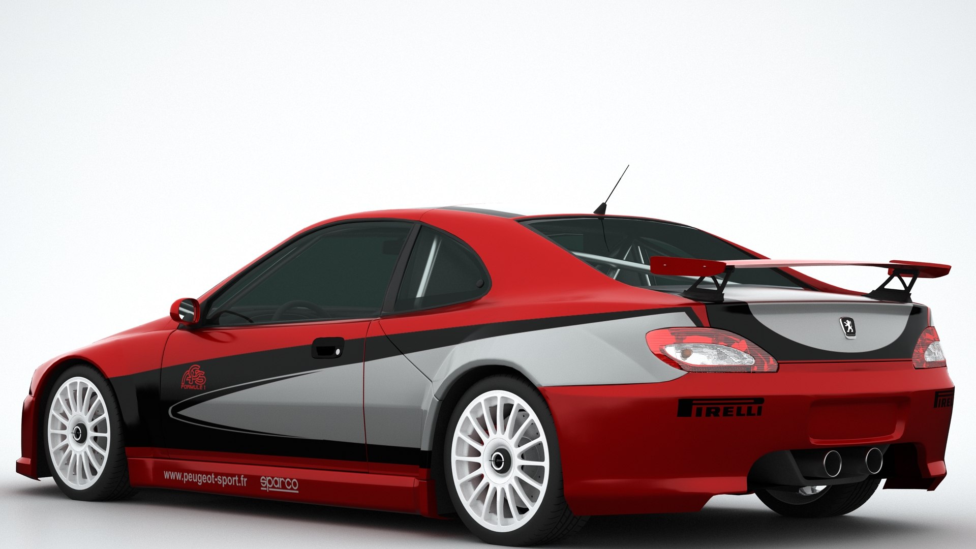 3D Peugeot 406 Coupe Silhouette - TurboSquid 2257827