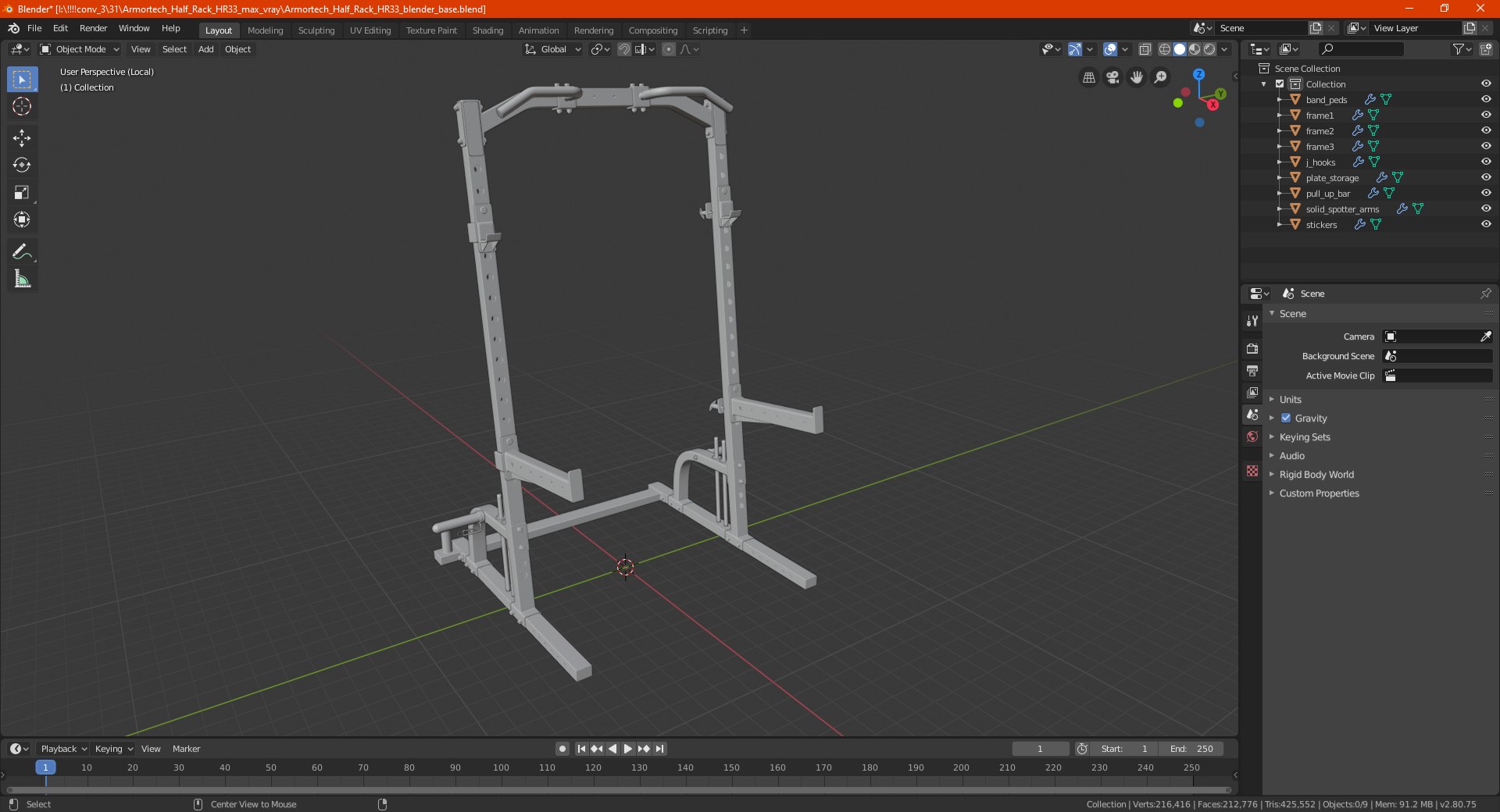 Armortech Half Rack HR33 3D Model - TurboSquid 1827469