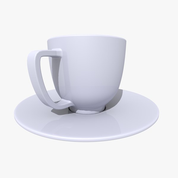 3d tea cups