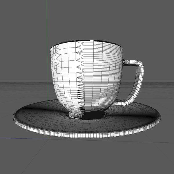 3d tea cups