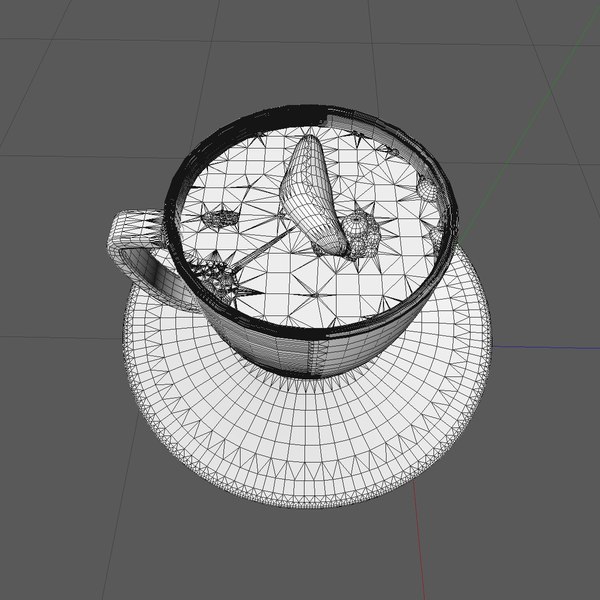 3d tea cups