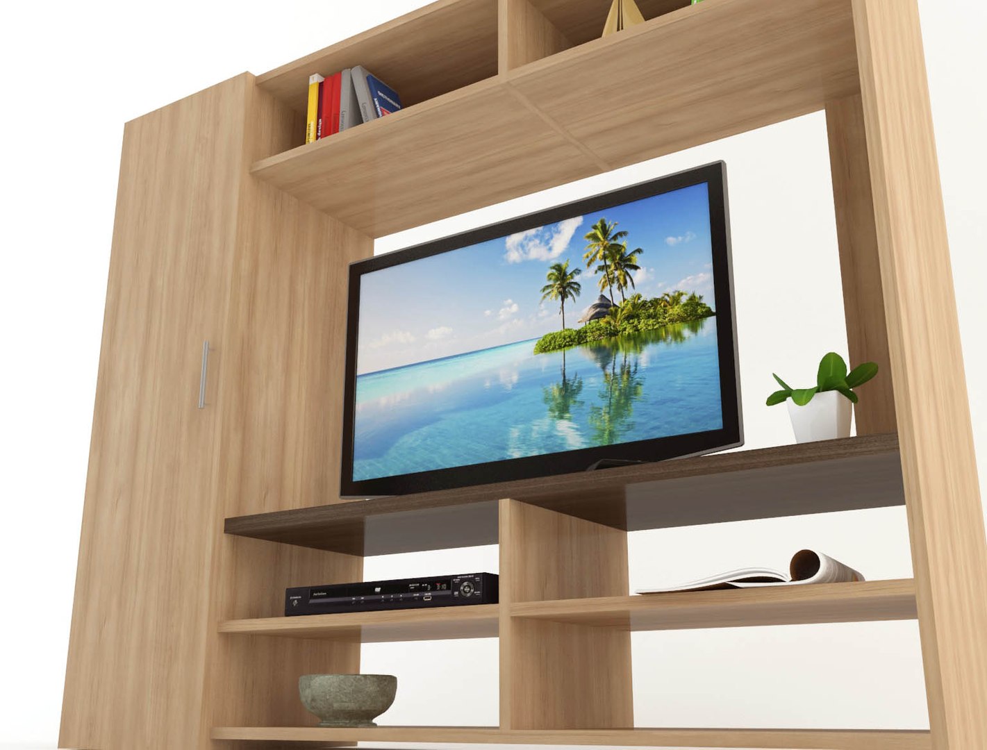 Modern Tv Unit 3 3D Model - TurboSquid 1474641