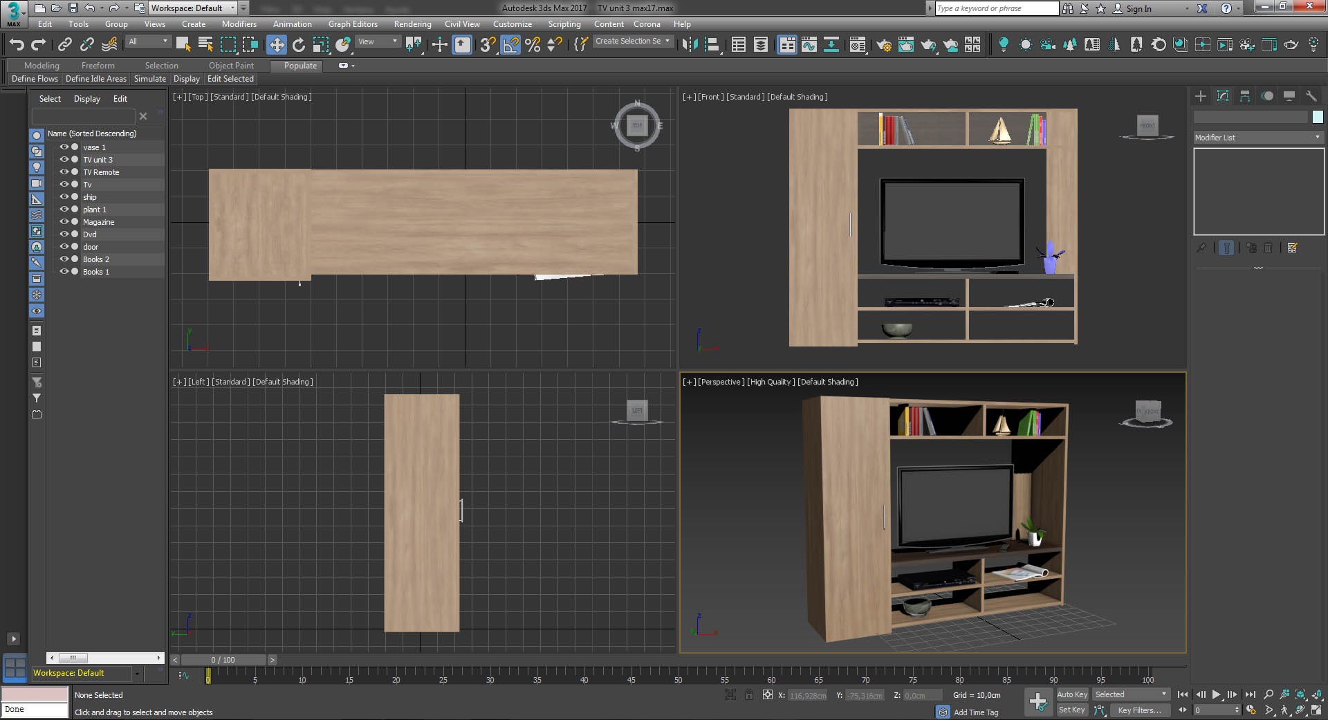 Modern Tv Unit 3 3D Model - TurboSquid 1474641