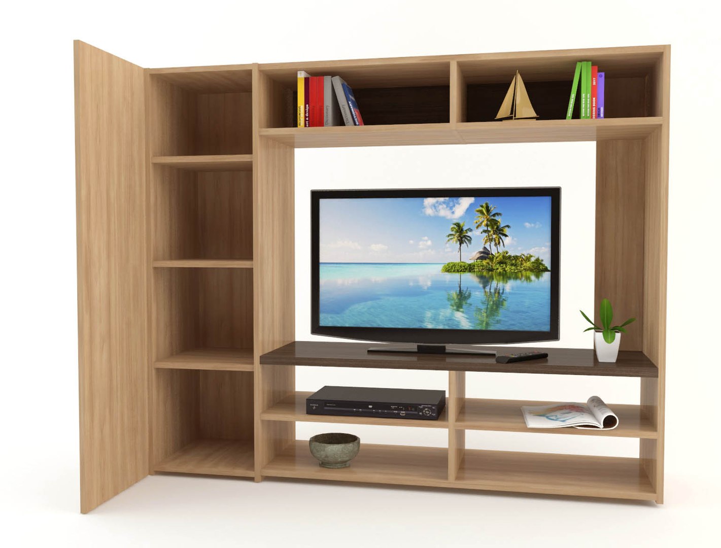 Modern Tv Unit 3 3D Model - TurboSquid 1474641