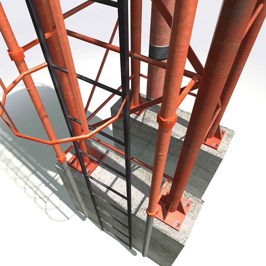 3d Concrete Water Tank Model