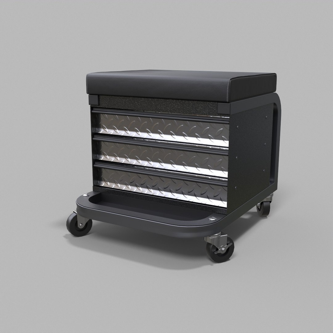 1 Heavy-Duty Tool Box Creeper Seat 3D Model - TurboSquid 2045132