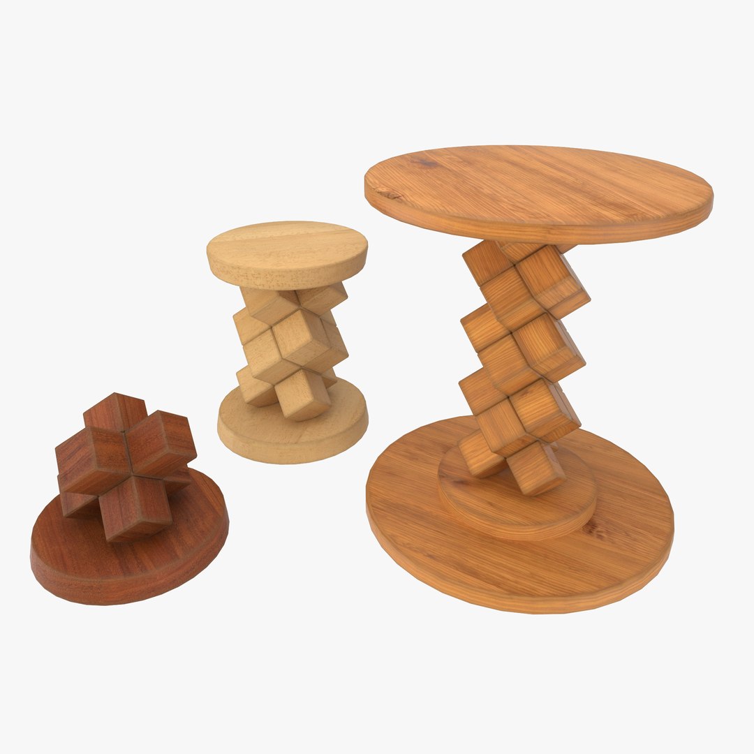 - Wooden Coffee 3D Model - TurboSquid 1697474