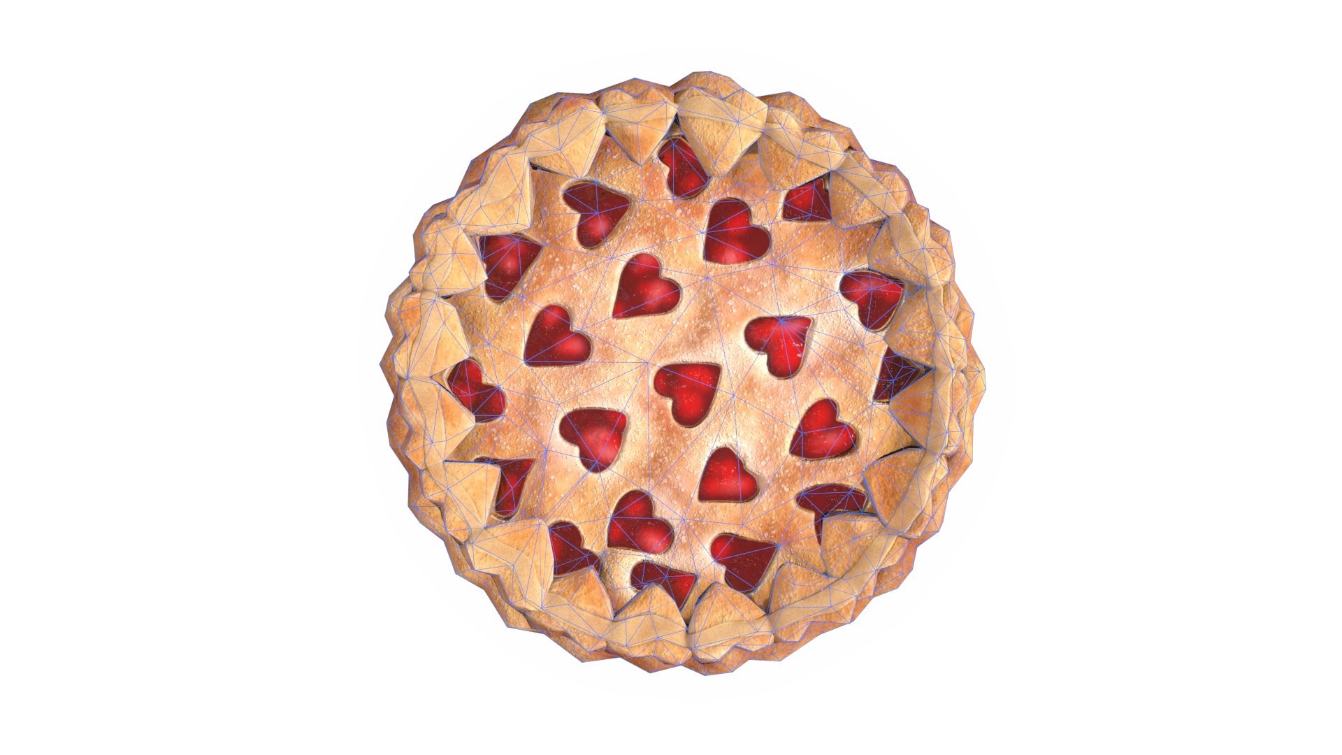 PieStrawberryHeart Model - TurboSquid 2083705