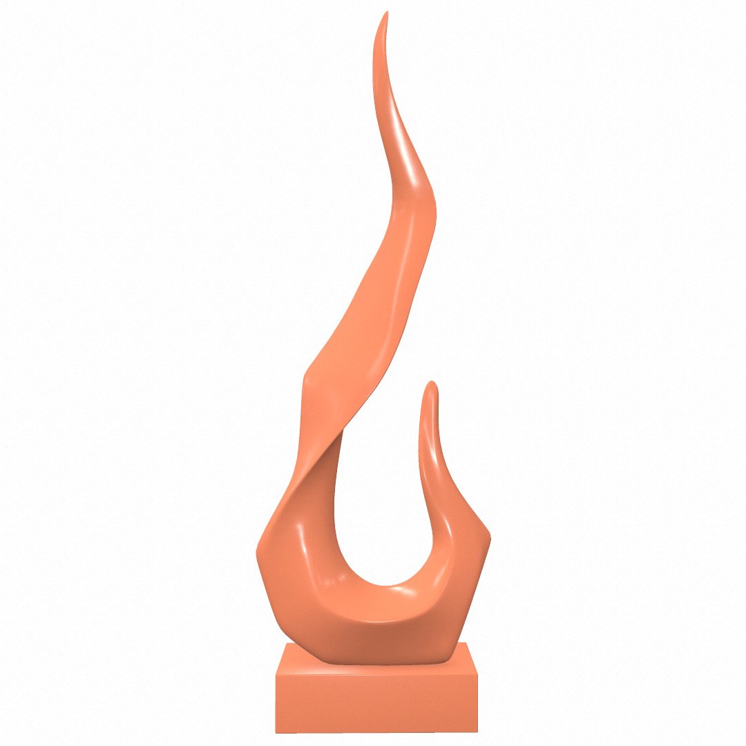 3D Abstract sculpture M052 model - TurboSquid 1870356