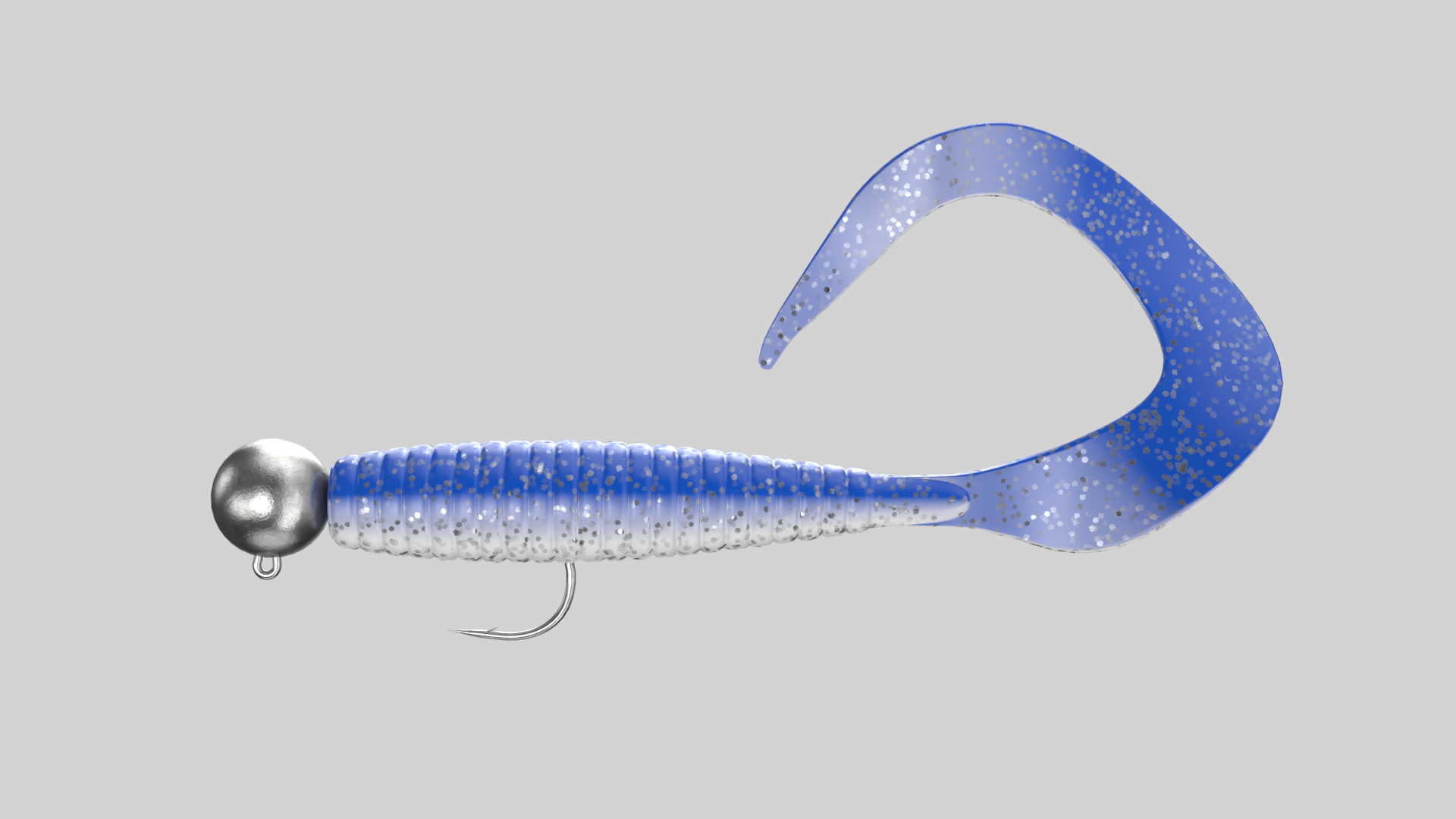 3D Curly Tail Fishing Lure 02 Model - TurboSquid 1981692