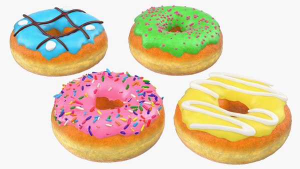 Wooden cake stand donuts 3D model - TurboSquid 1478306