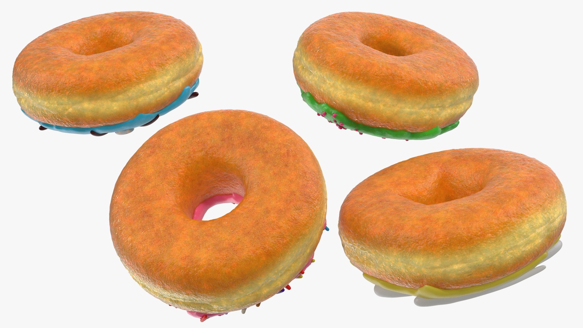 Wooden cake stand donuts 3D model - TurboSquid 1478306