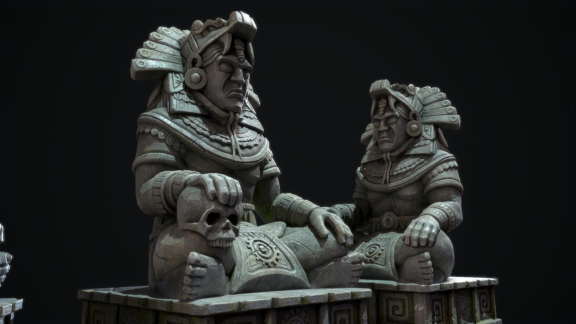 Statue Aztec Quetzalcoatl God 3D - TurboSquid 2222315