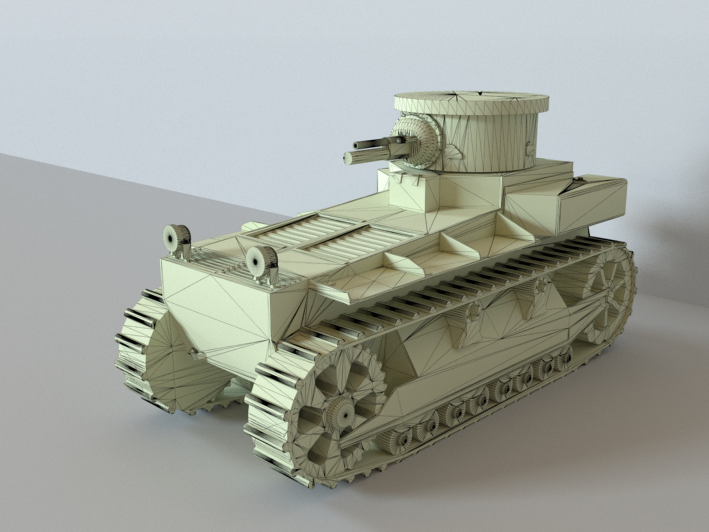 TANK T1 CUNNINGHAM 3D PRINT MODEL 3D - TurboSquid 1804740