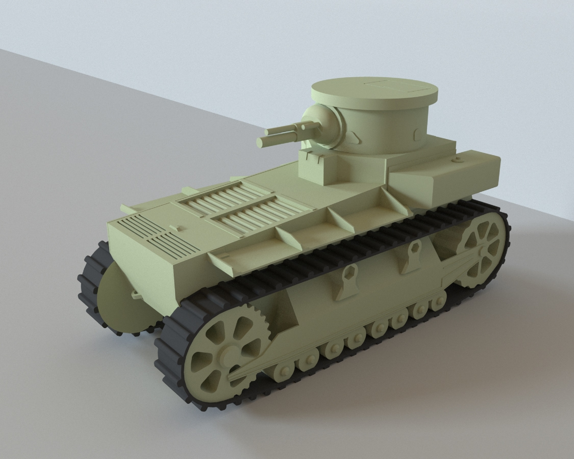TANK T1 CUNNINGHAM 3D-DRUCK-MODELL 3D-Modell - TurboSquid 1804740