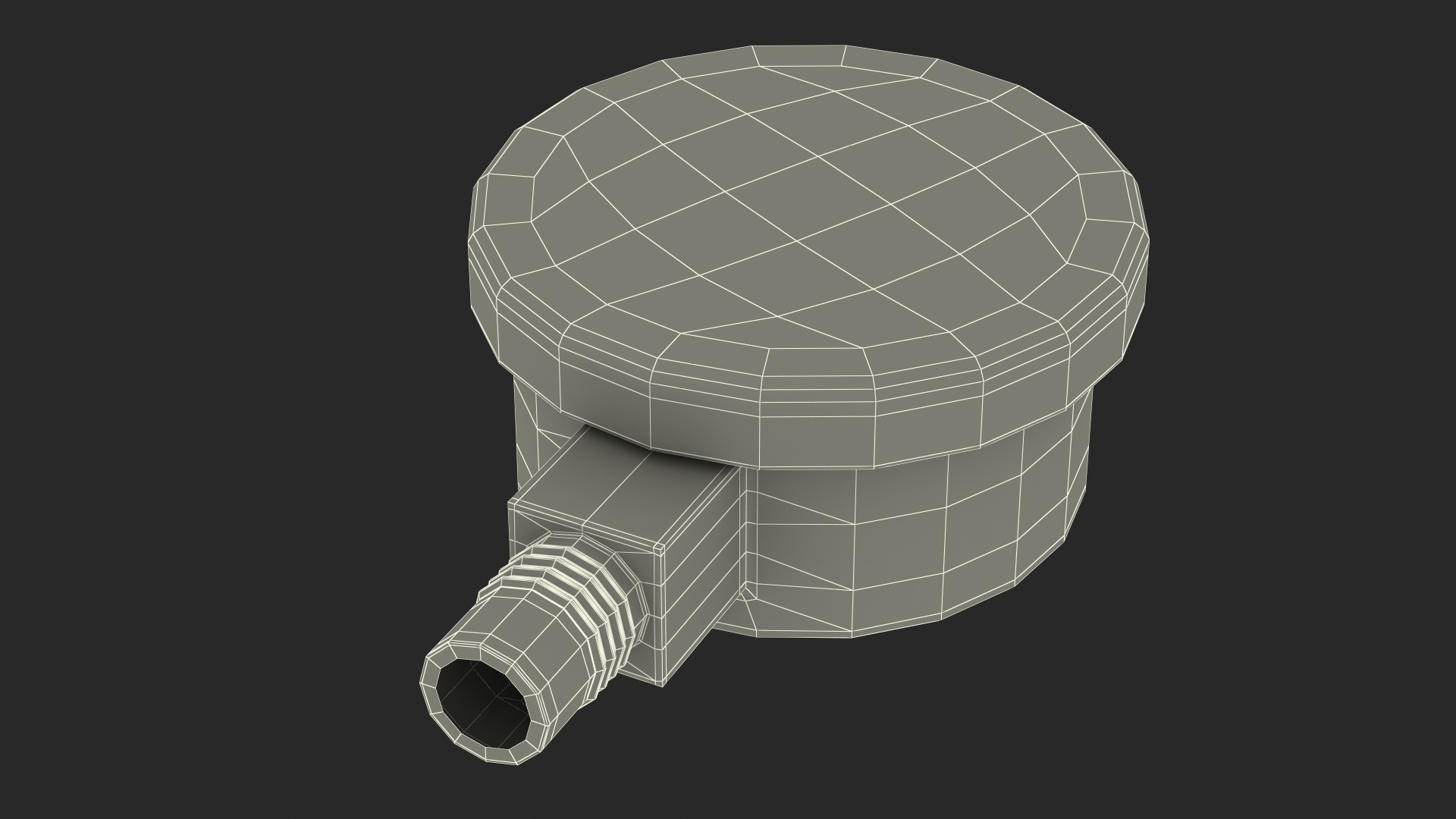 High Pressure Gas Regulator Gauge 3D Model - TurboSquid 1956092