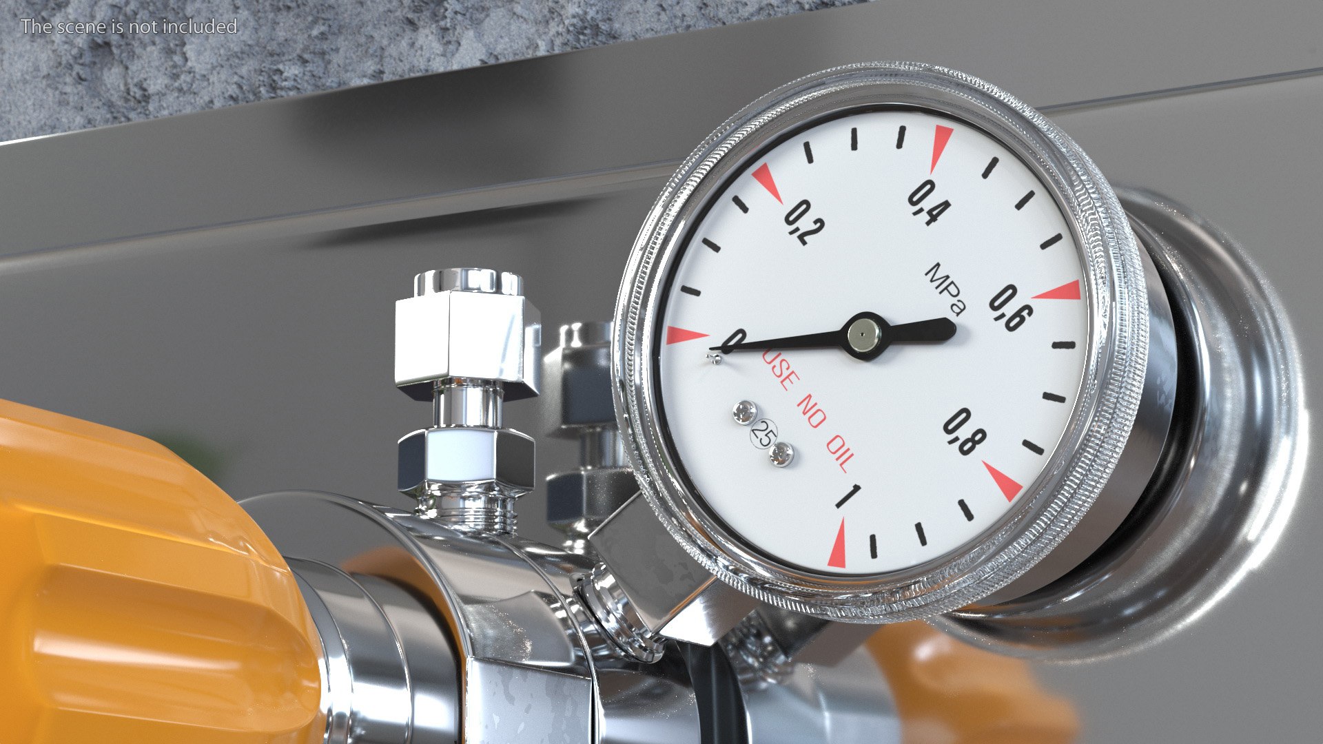 High Pressure Gas Regulator Gauge 3D Model - TurboSquid 1956092