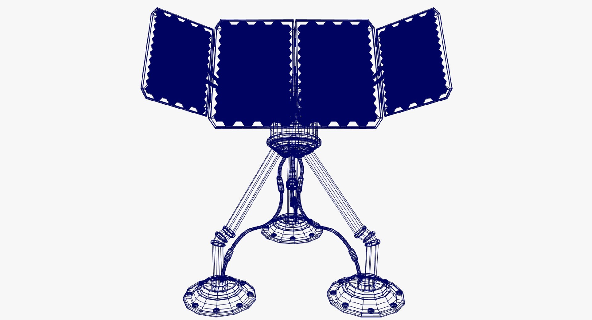 3d model sun sci-fi solar panel
