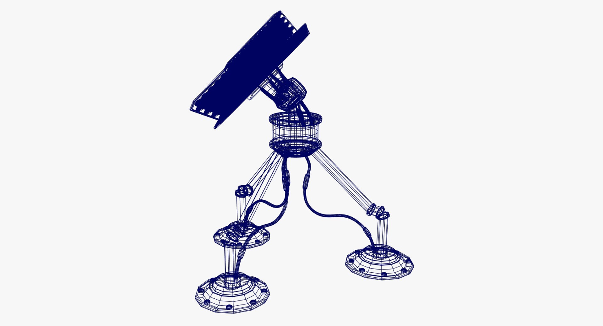 3d model sun sci-fi solar panel