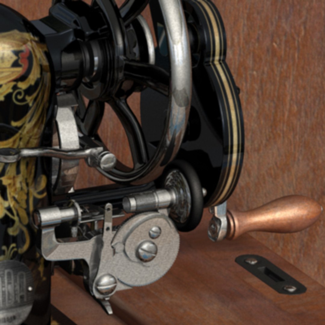 3d Old Sewing Machine Model