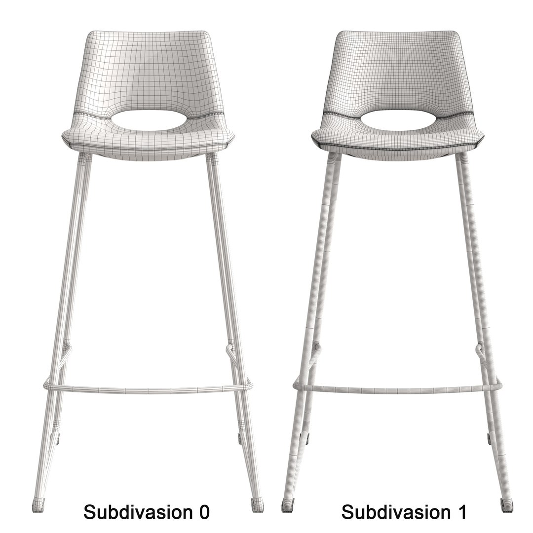 Ziegler bar stool CC0912U06 3D model - TurboSquid 1753115