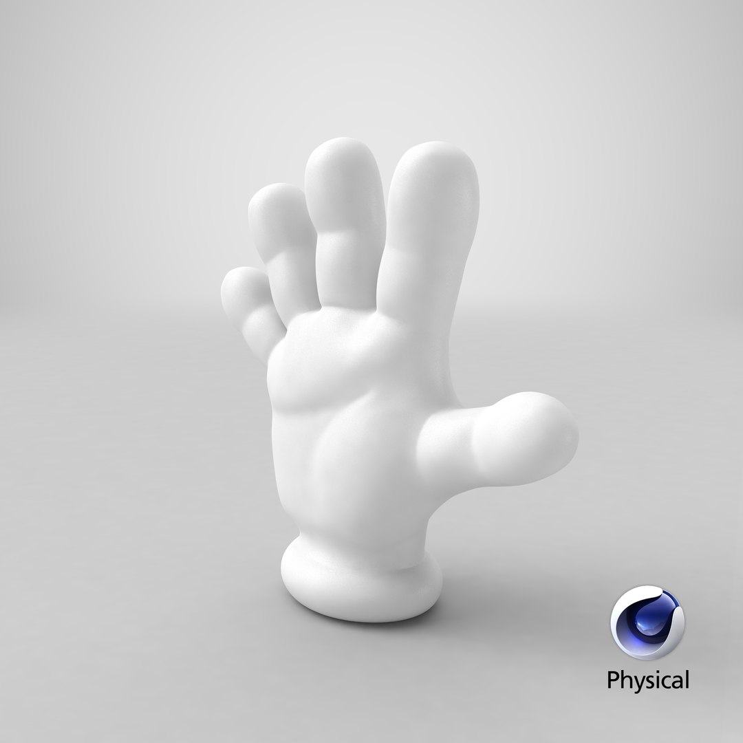 Cartoon Hand 3D Model - TurboSquid 1698619