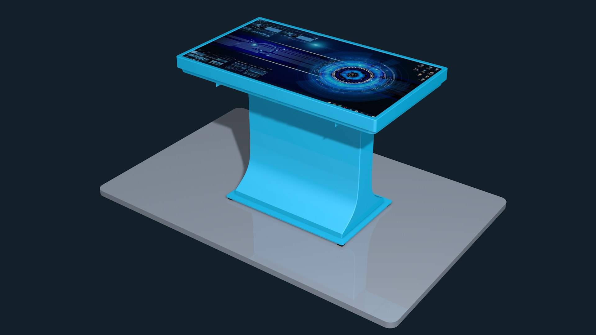Interactive Touch Table 3D Model - TurboSquid 1702364