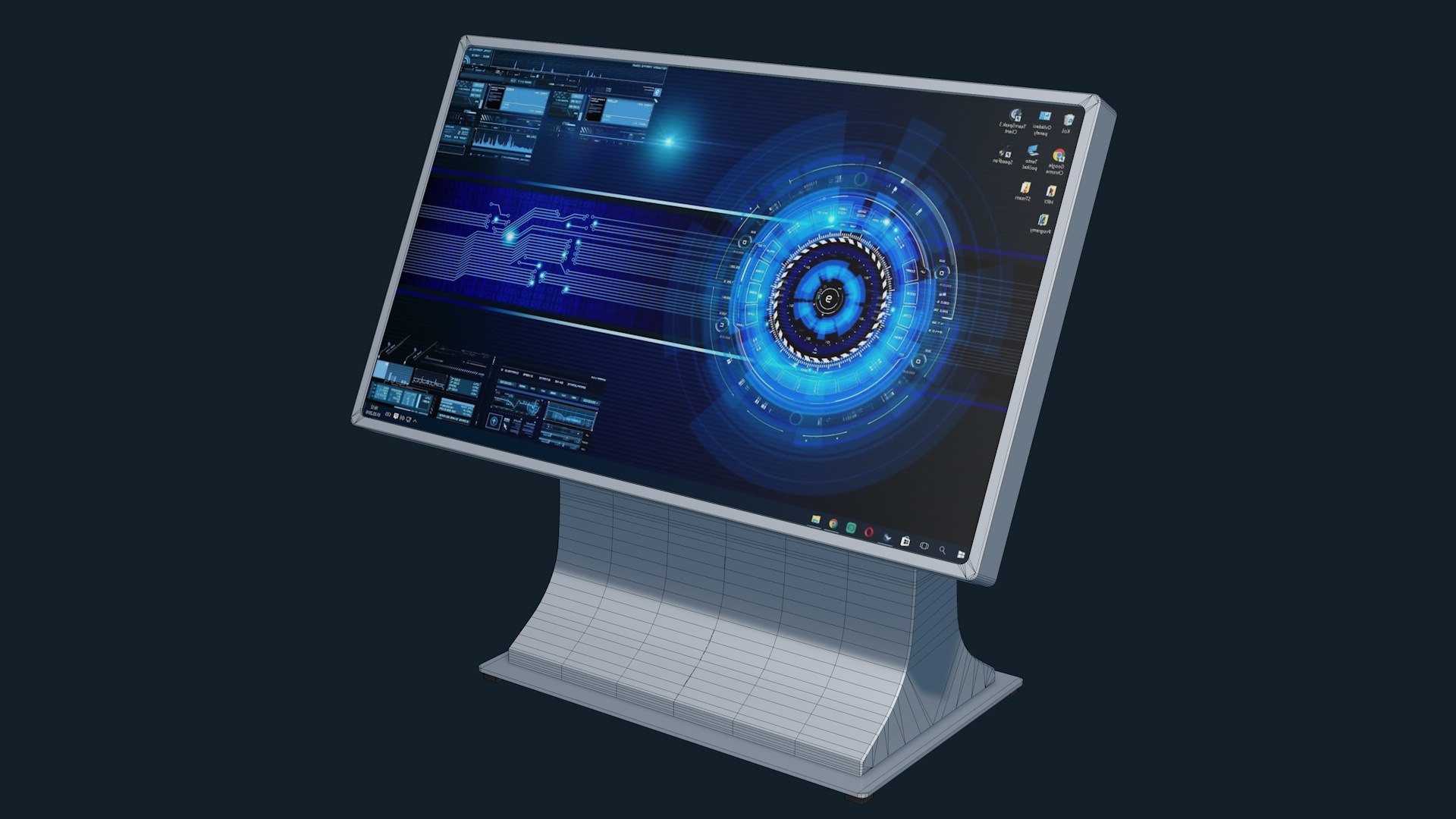 Interactive Touch Table 3D Model - TurboSquid 1702364