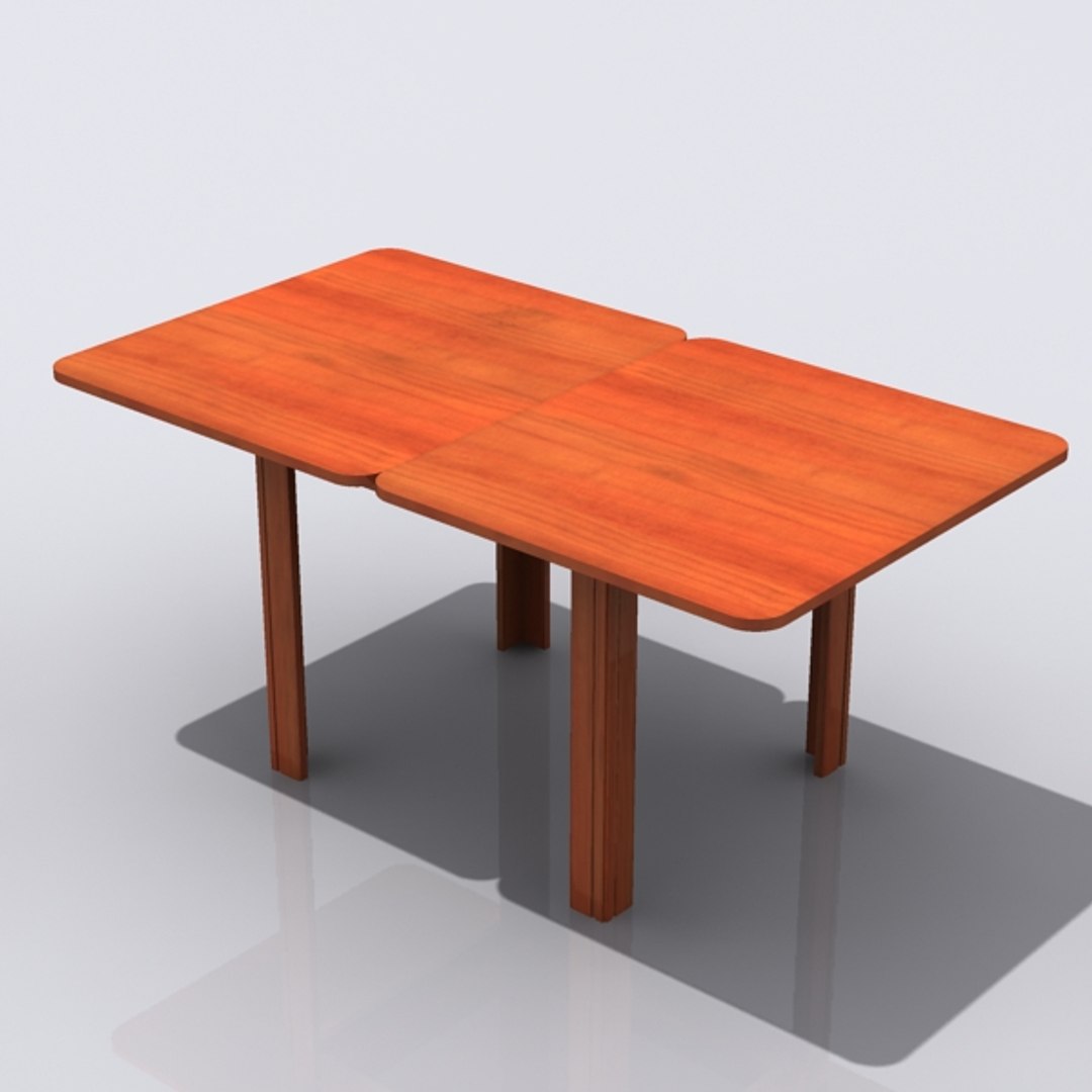 3d model of folding kitchen table