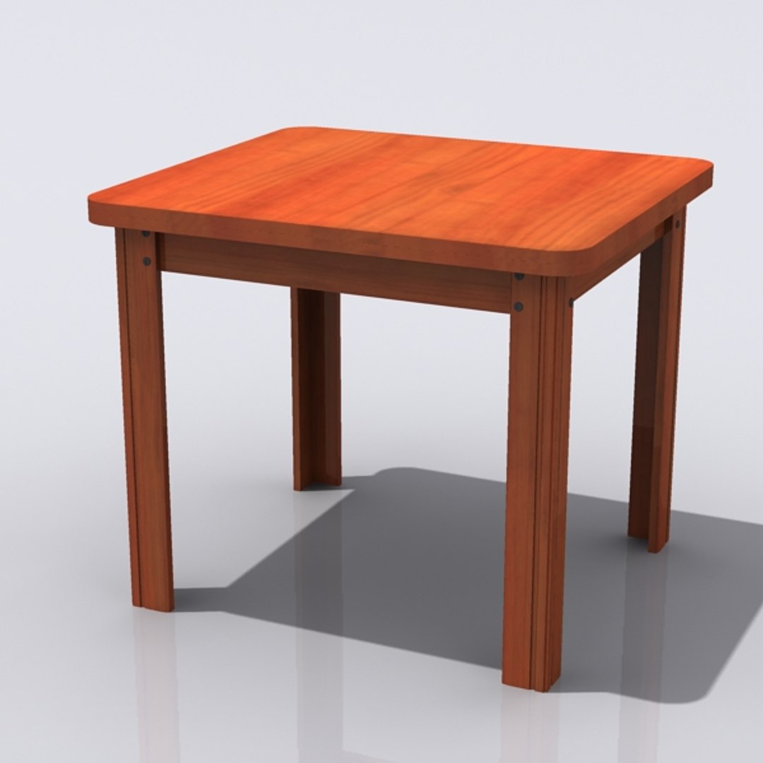 3d model of folding kitchen table