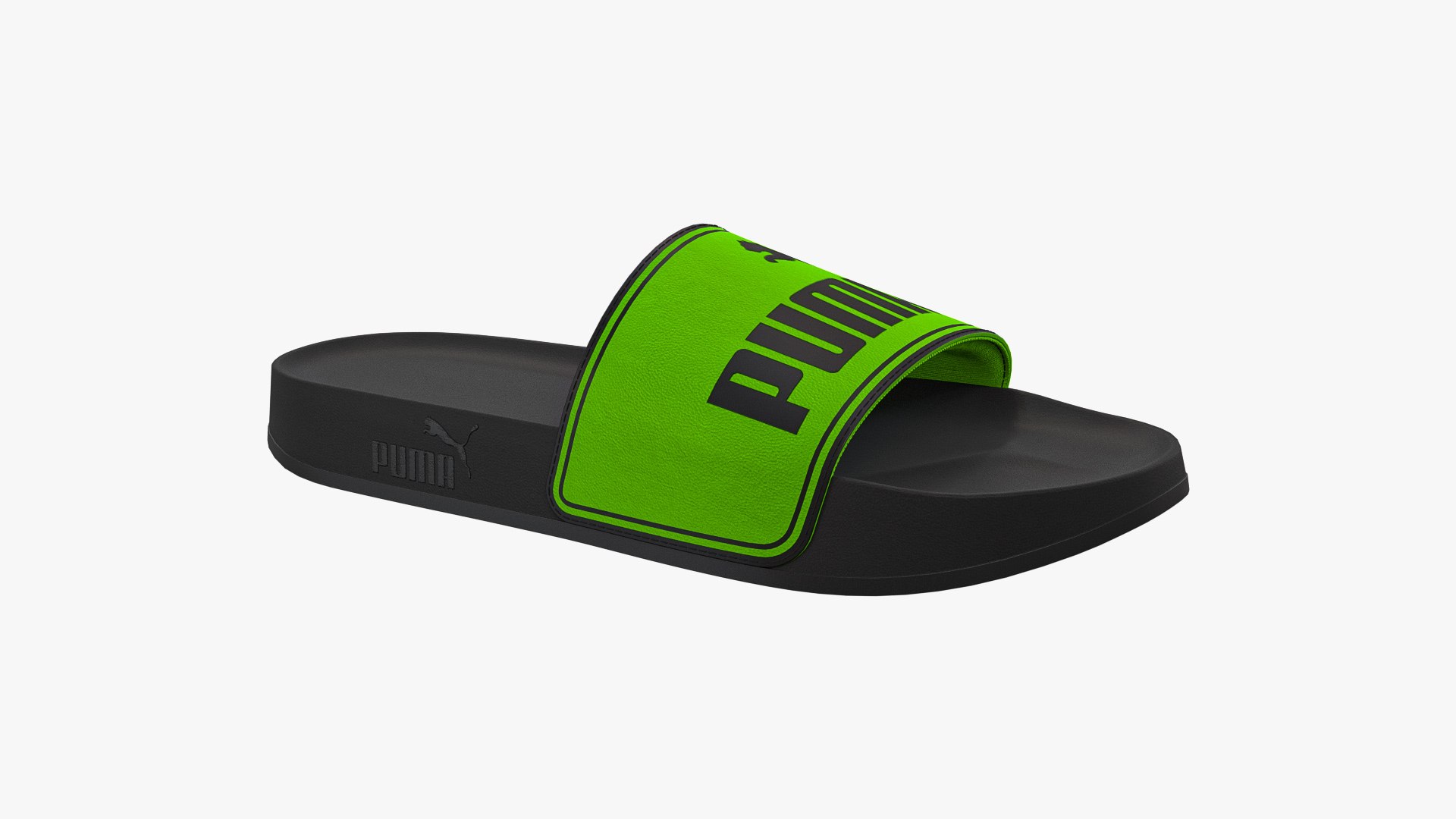 Puma Leadcat Slide Sandals Green-Black 3D - TurboSquid 1983912