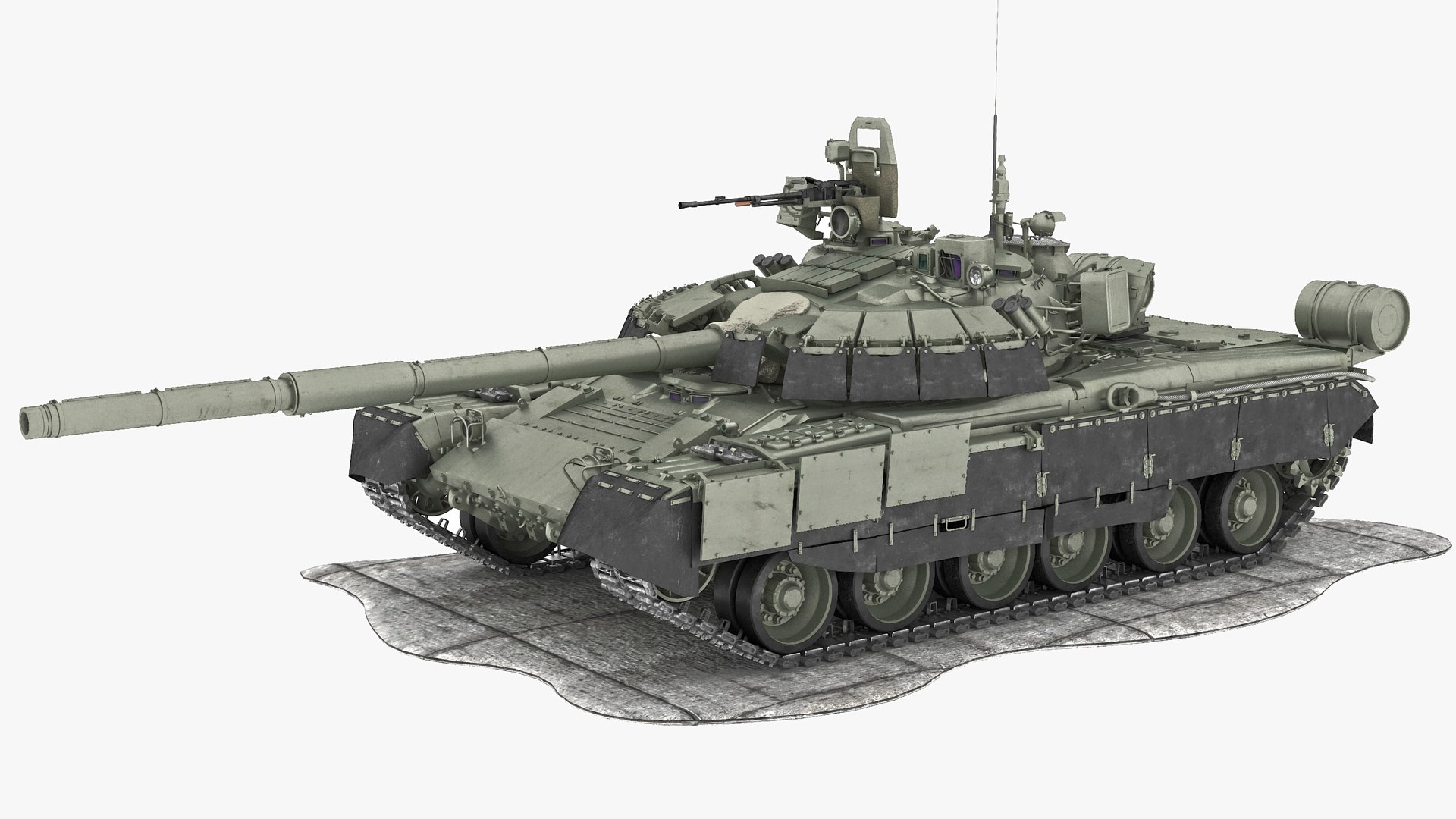 T-80BVM Main Battle Tank Model - TurboSquid 2343060