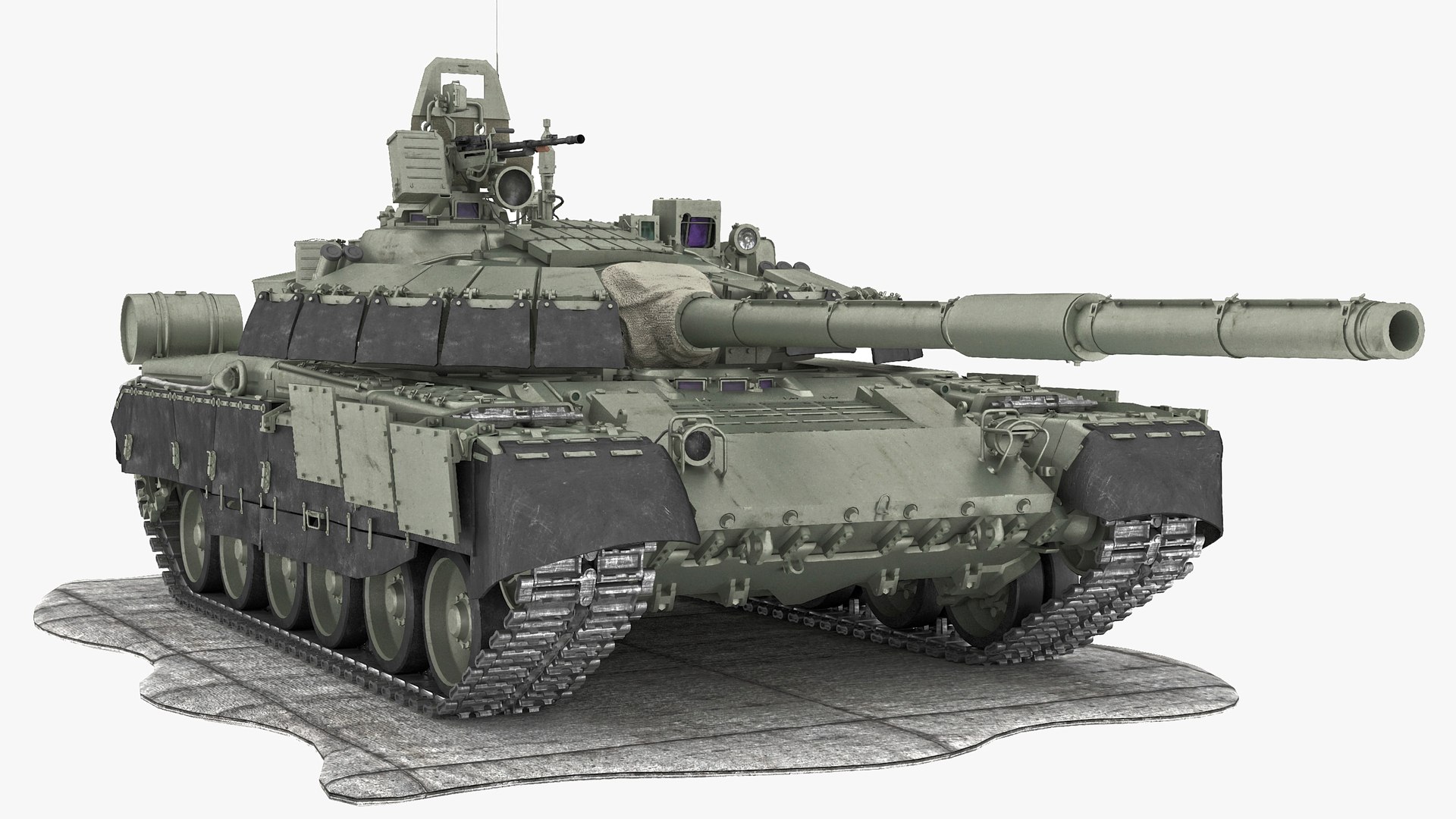 T-80BVM Main Battle Tank Model - TurboSquid 2343060