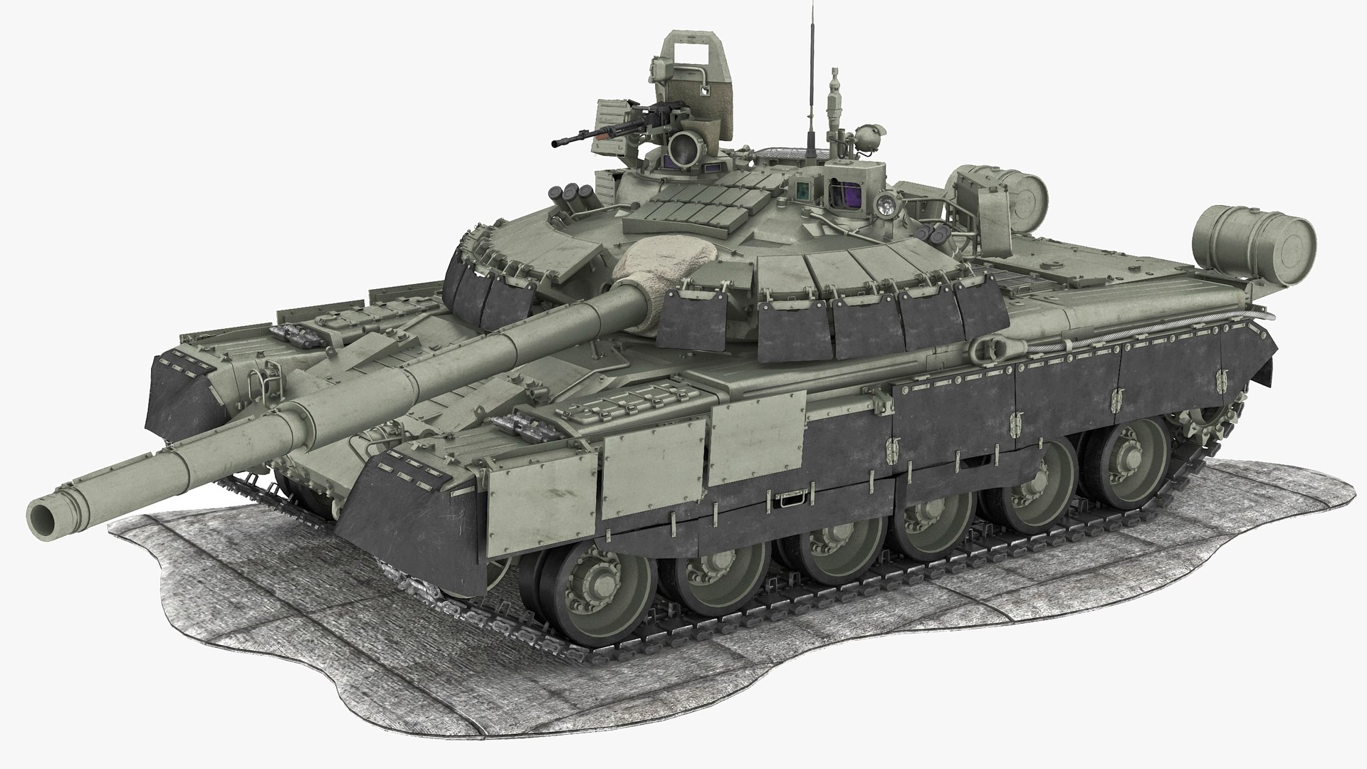T-80BVM Main Battle Tank Model - TurboSquid 2343060