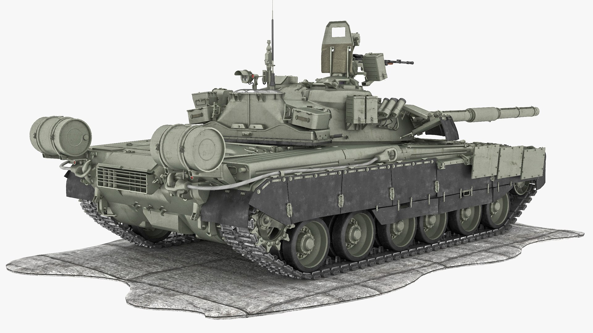 T-80BVM Main Battle Tank Model - TurboSquid 2343060