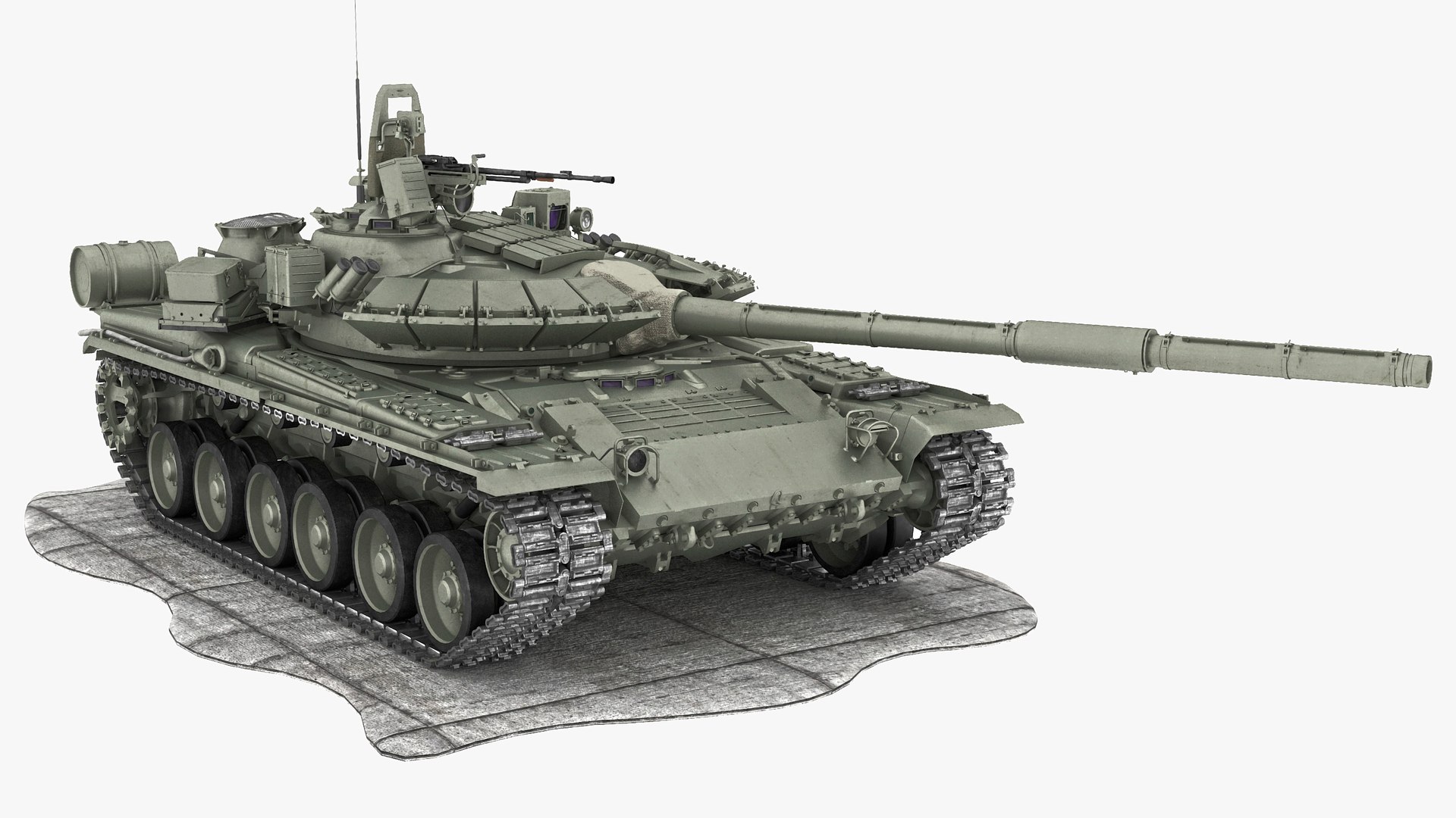 T-80BVM Main Battle Tank Model - TurboSquid 2343060